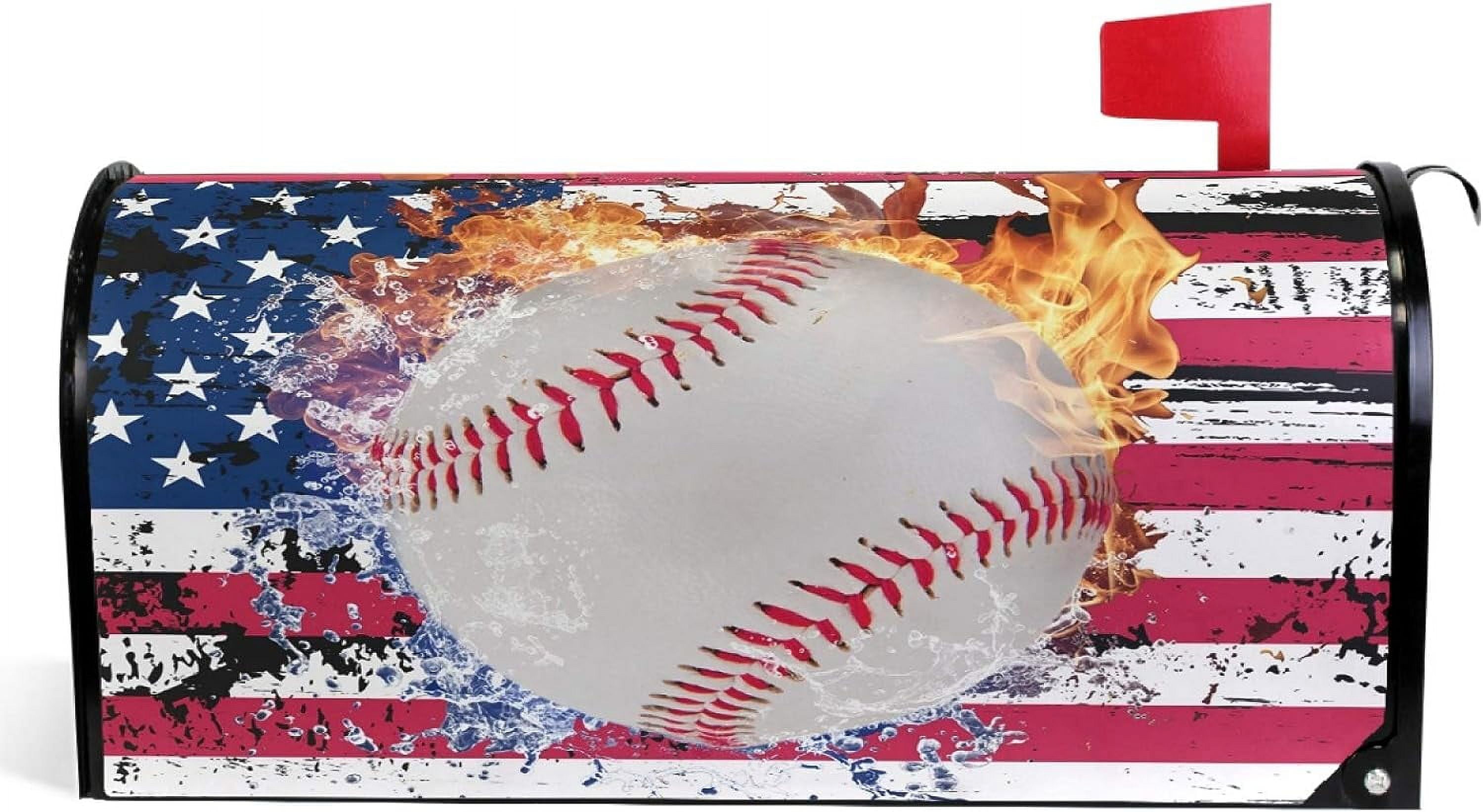 American Flag Baseball Mailbox Covers Magnetic Memorial Day 4th of July ...