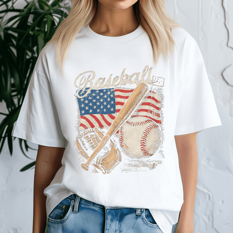 American Flag Baseball Player Bat Fan Catcher Pitcher USA, Baseball ...