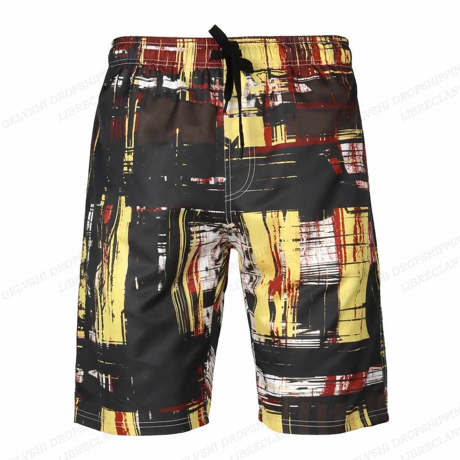 American Flag Beach Shorts Swimming Shorts Breathable Coconut Tree ...