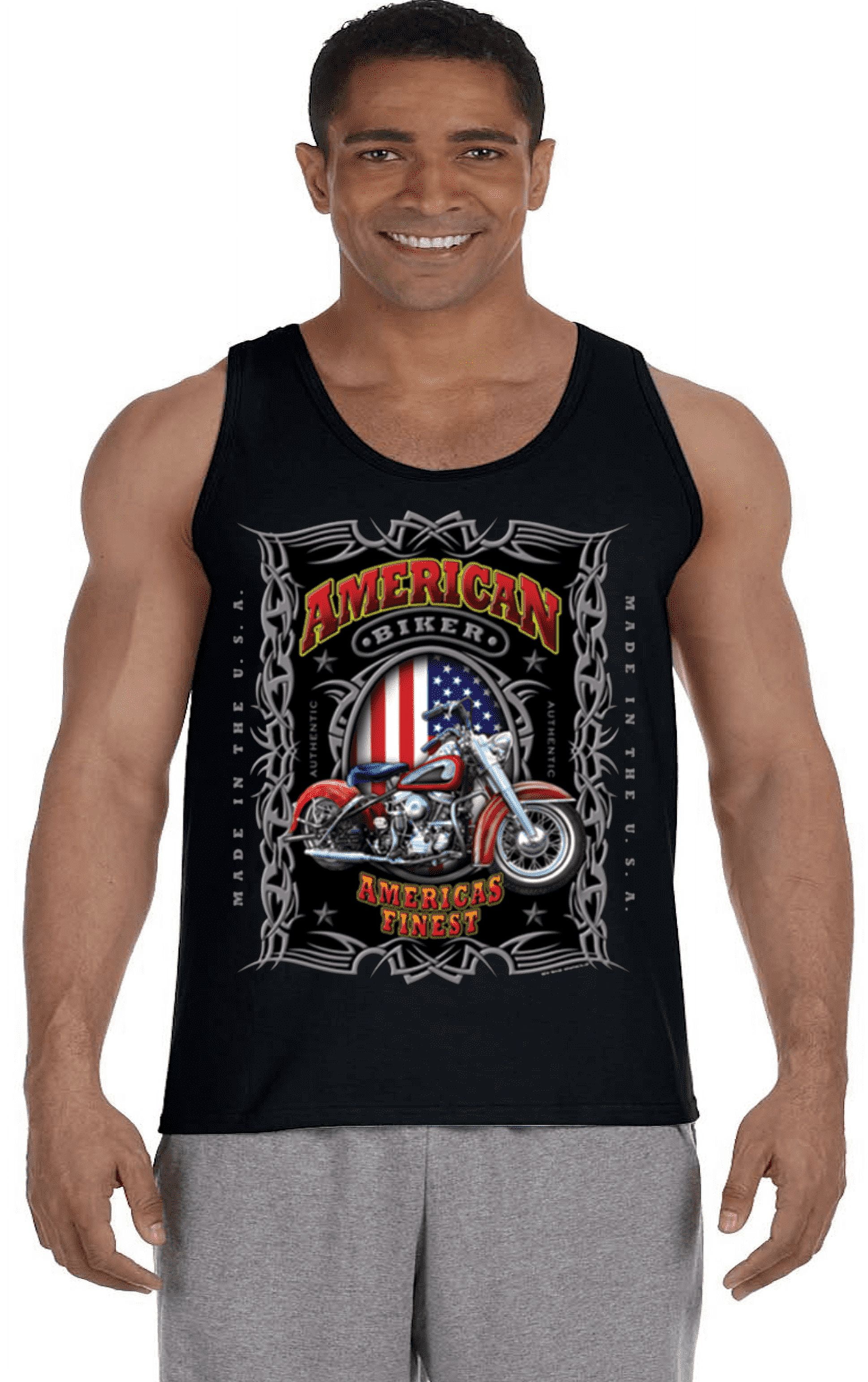 American Flag Biker Tank Top Mens T-shirt Clothing Apparel Muscle Tee ...