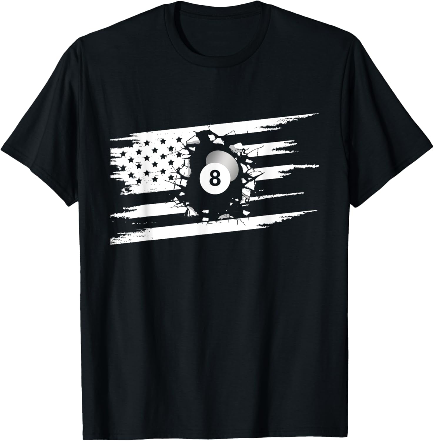 American Flag Billiards Apparel - Billiards T-Shirt - Walmart.com
