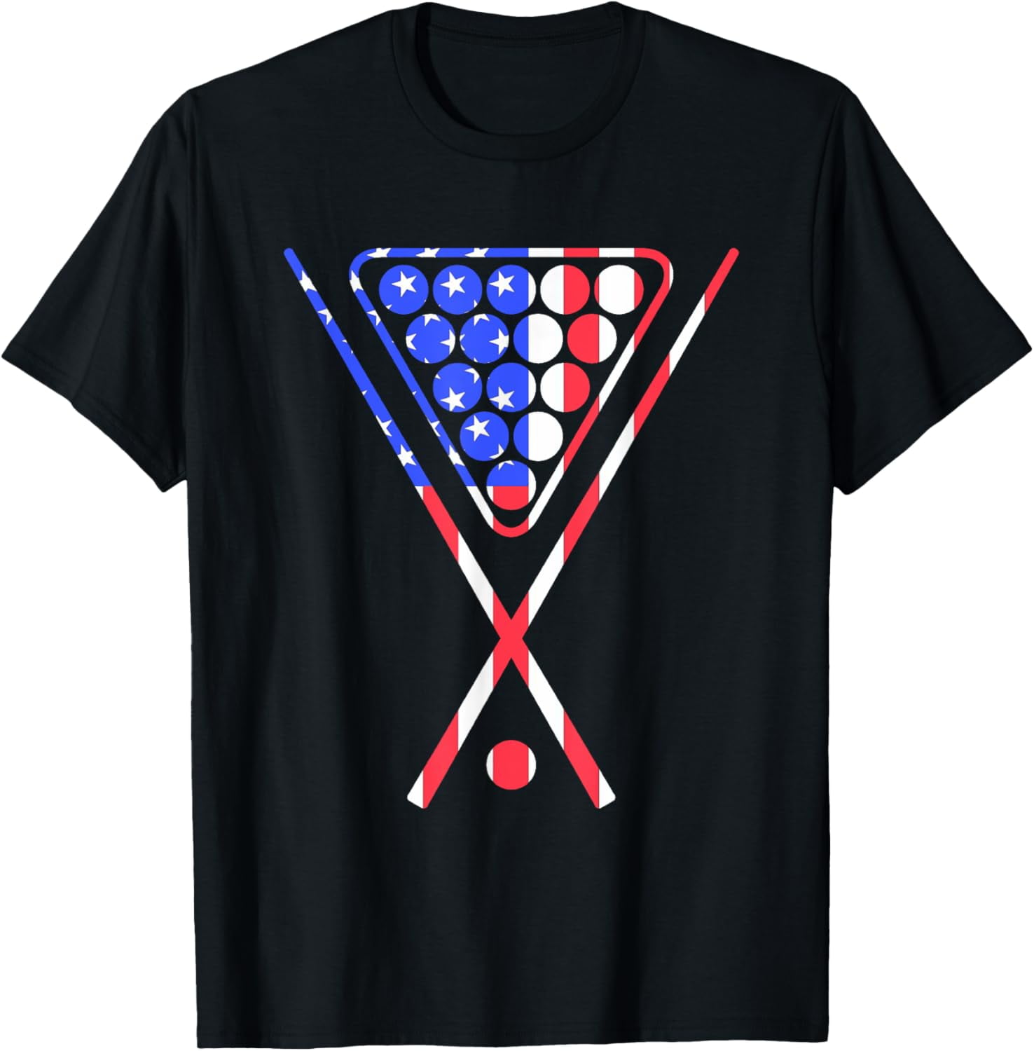 American Flag Billiards Pool Cue and Rack Design GIft Funny Creative ...
