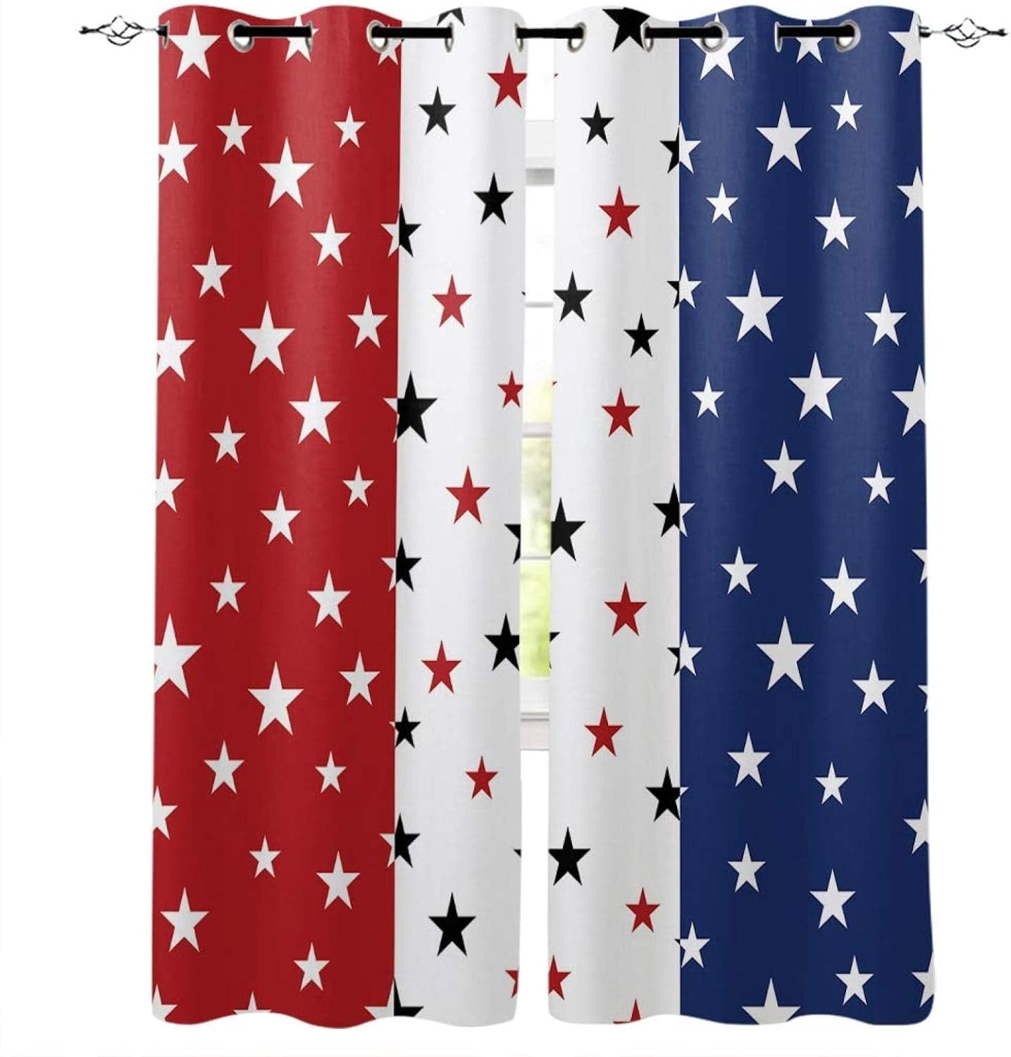 American Flag Blackout Curtains for Bedroom Living Room, Independence ...