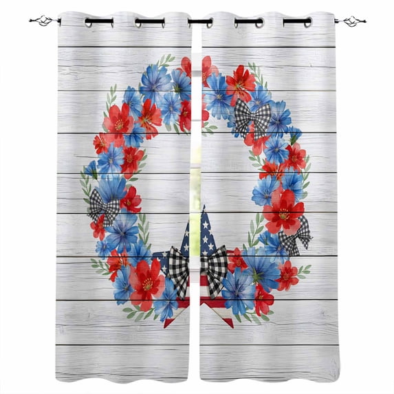American Flag Blackout Curtains for Bedroom/Living Room, Thermal ...