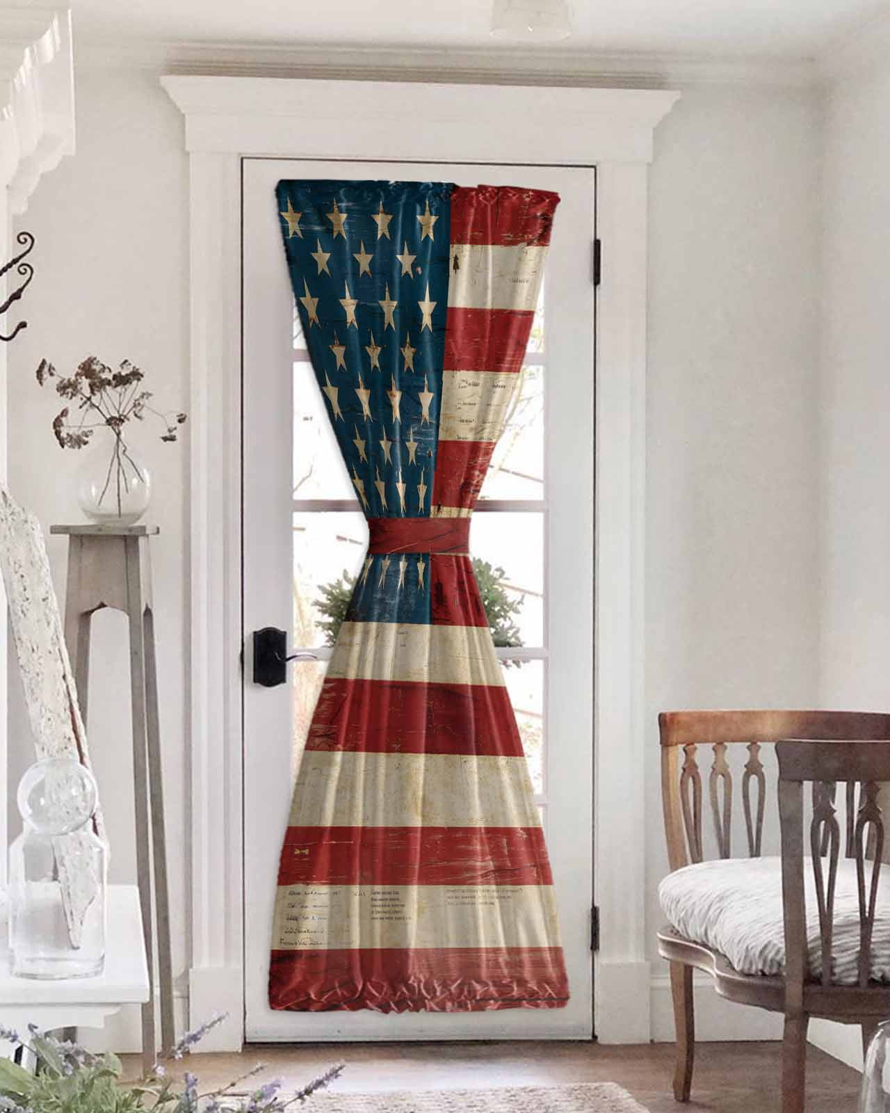 American Flag Blackout Door Curtains for French, Glass,Front, Back ...
