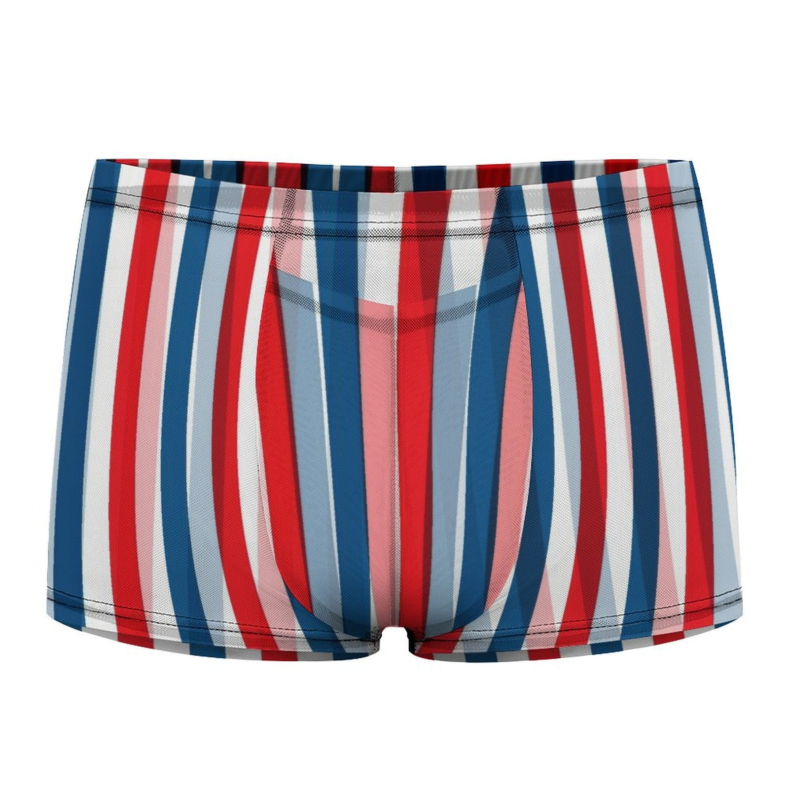 American Flag Blue Red White Men's Mesh Boxer Briefs Cooling Breathable ...