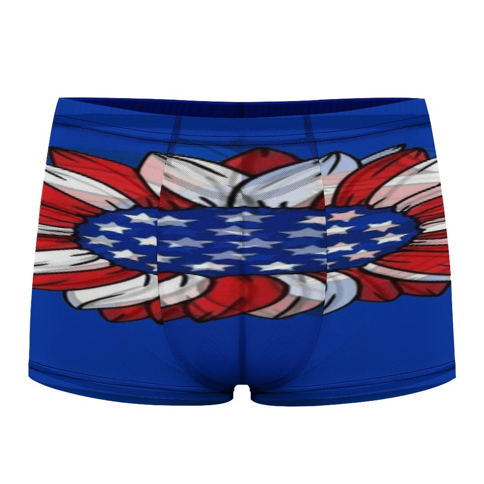 American Flag Blue Red White Men's Mesh Boxer Briefs Cooling Breathable ...