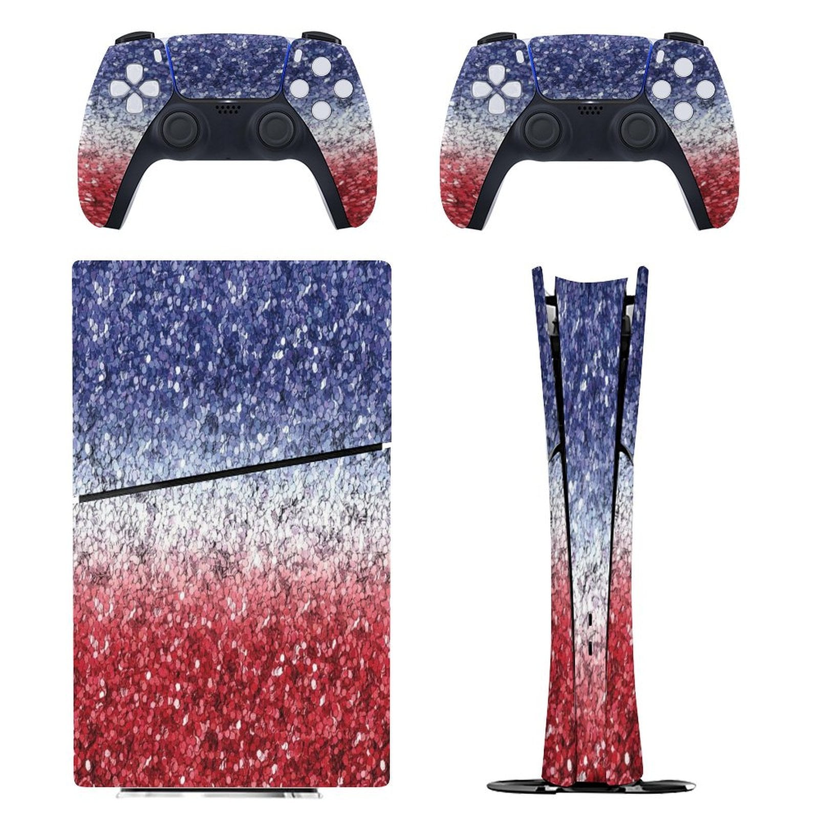 American Flag Blue Red White PS5/PS5 Slim Digital Disc Skin Sticker For ...