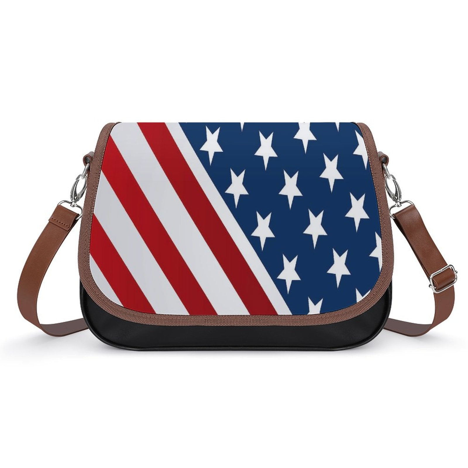 American Flag Blue Red White Vintage Crossbody Bag for Women Medium ...