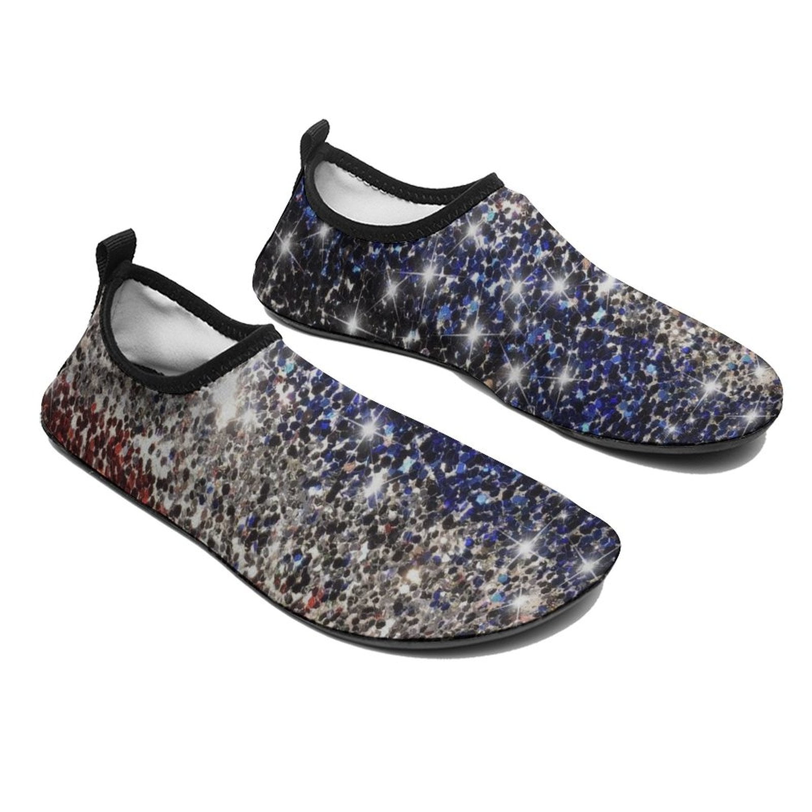 American Flag Blue Red White Water Shoes Beach Slip-on Shoes for Men ...