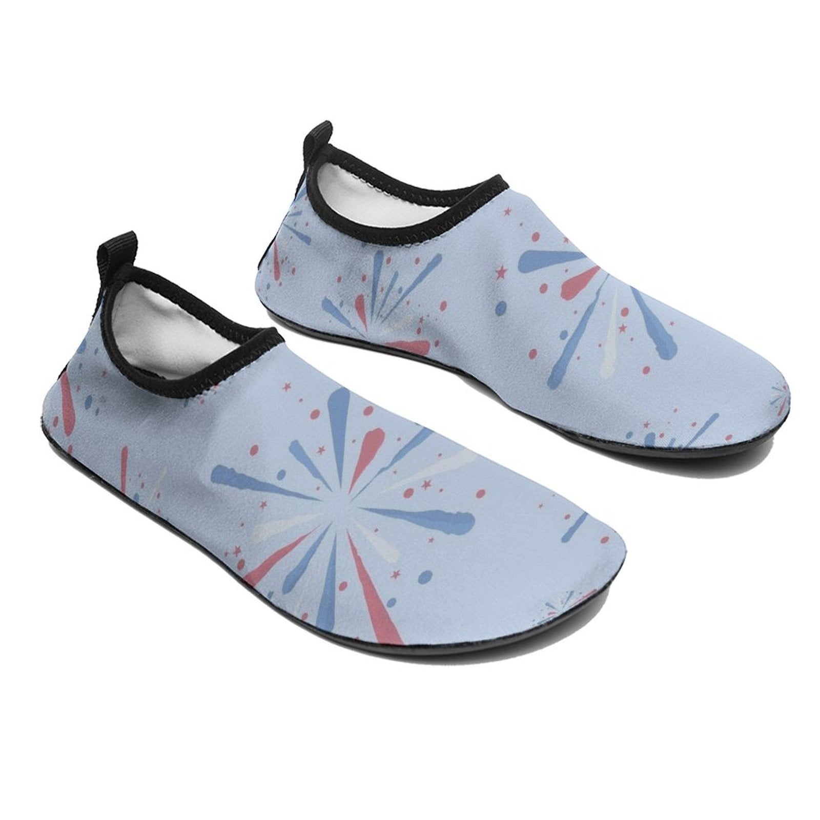 American Flag Blue Red White Water Shoes Beach Slip-on Shoes for Men ...