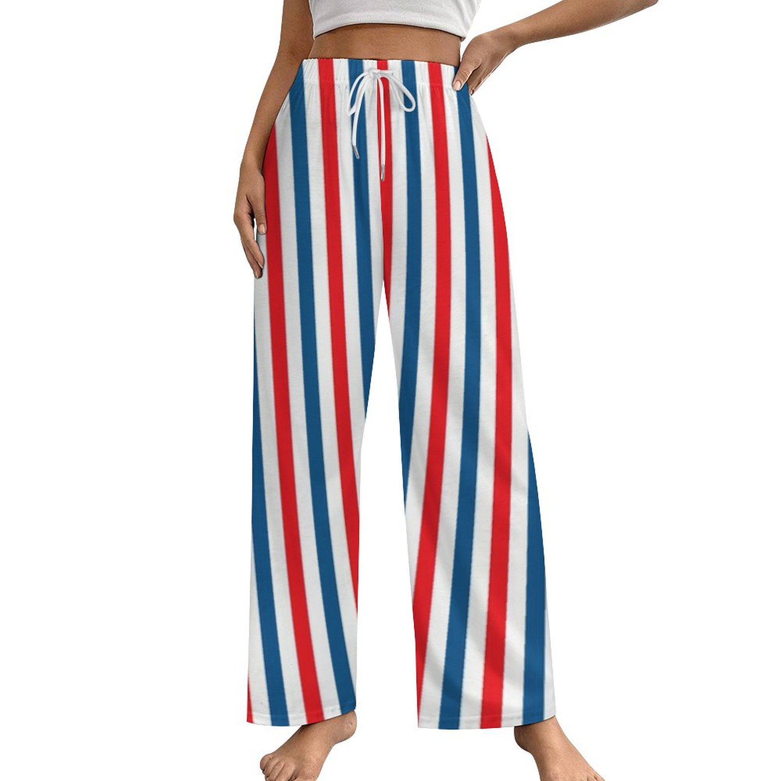 American Flag Blue Red White Women's Pajamas Pajama Pants Women's ...