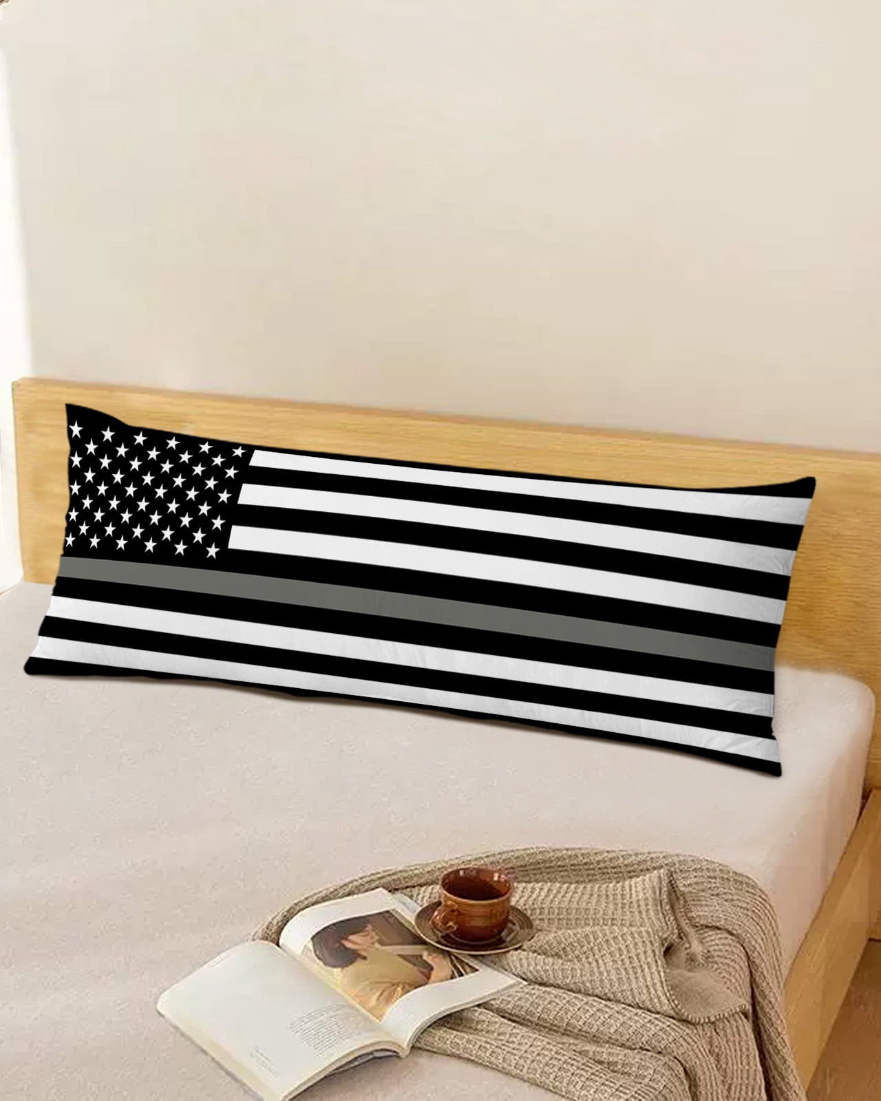American Flag Body Throw Pillow Cover Case, Couch Sofa Bed Pillowcase ...