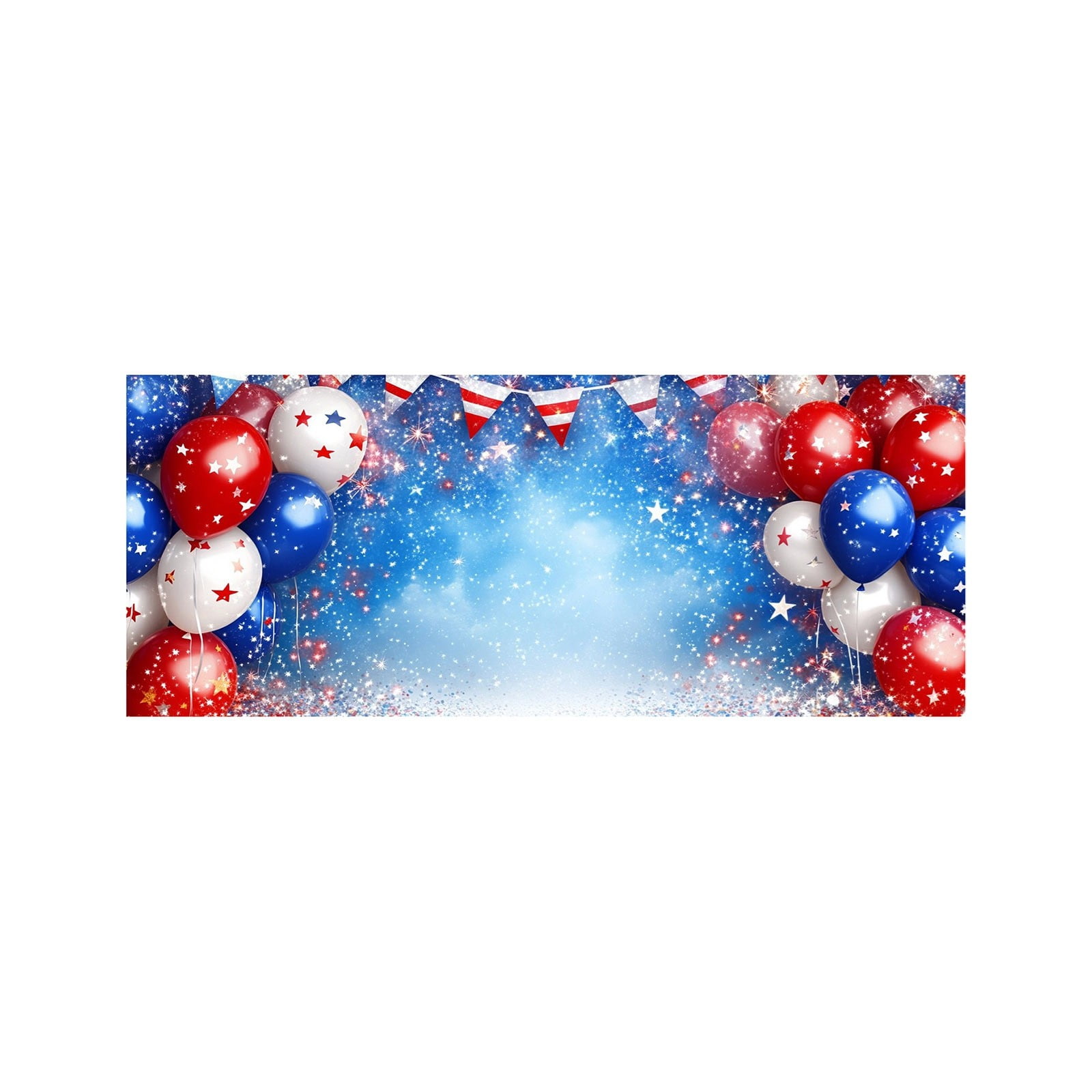 American Flag Bokeh Backdrop - Glitter Patriotic Photography Background ...