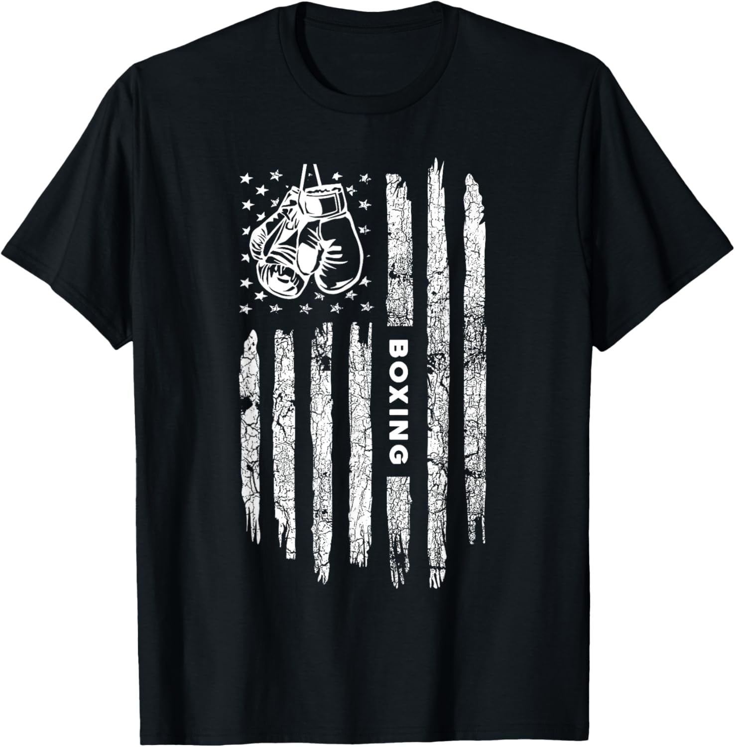 American Flag Boxing Distressed - Boxer Vintage Boxing T-Shirt ...