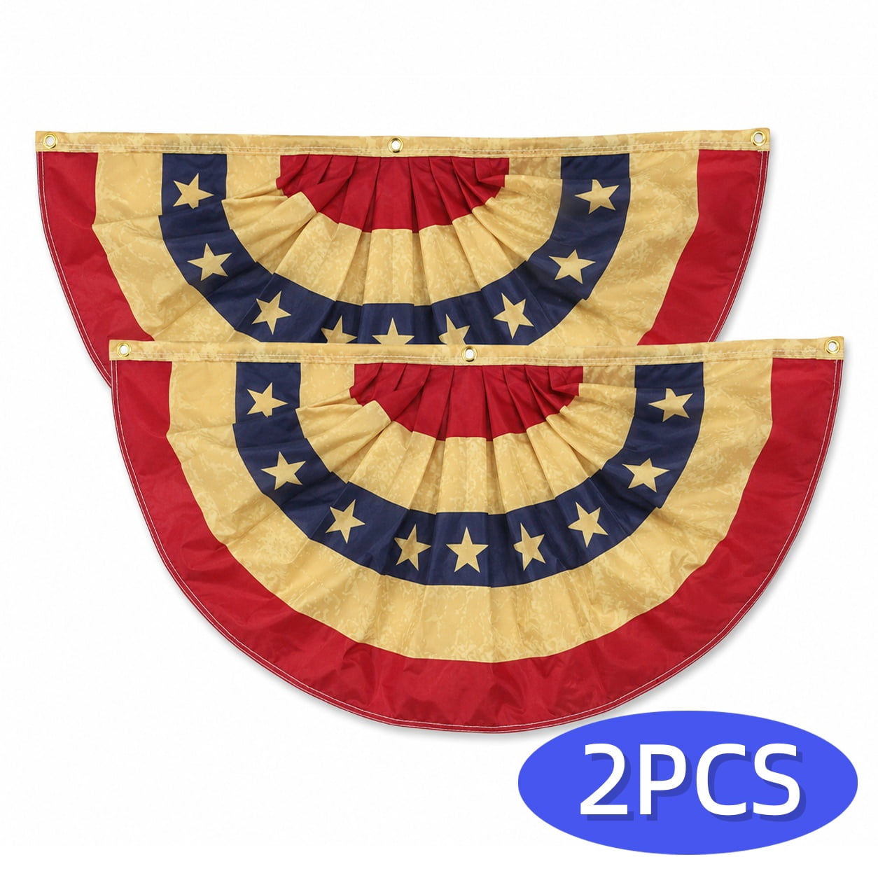 American Flag Bunting 4th of July Patriotic Bunting Half Fan Vintage ...