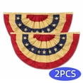 American Flag Bunting 4th of July Patriotic Bunting Half Fan Vintage ...