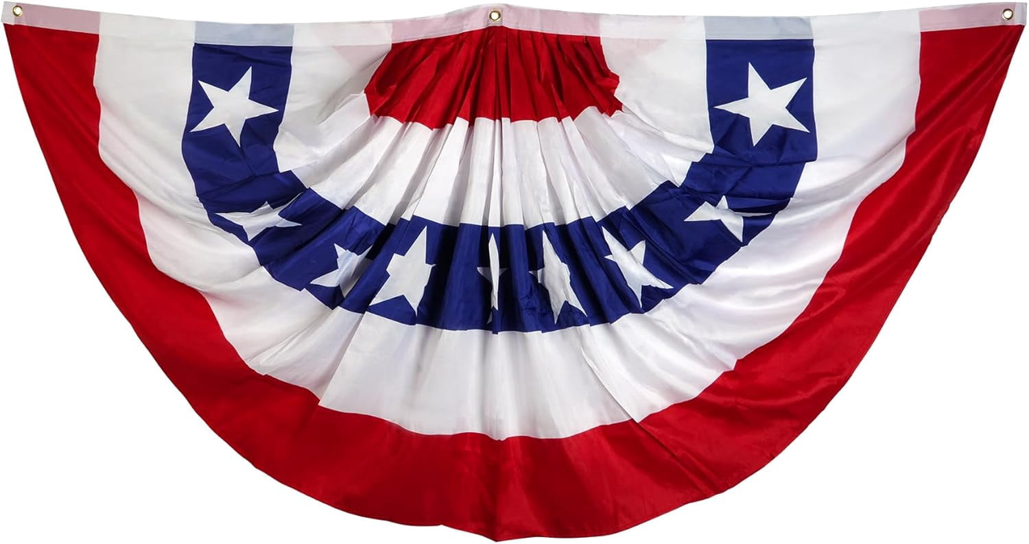 American Flag Bunting for Outside,3x6 FT USA Bunting Flags Outdoor ...