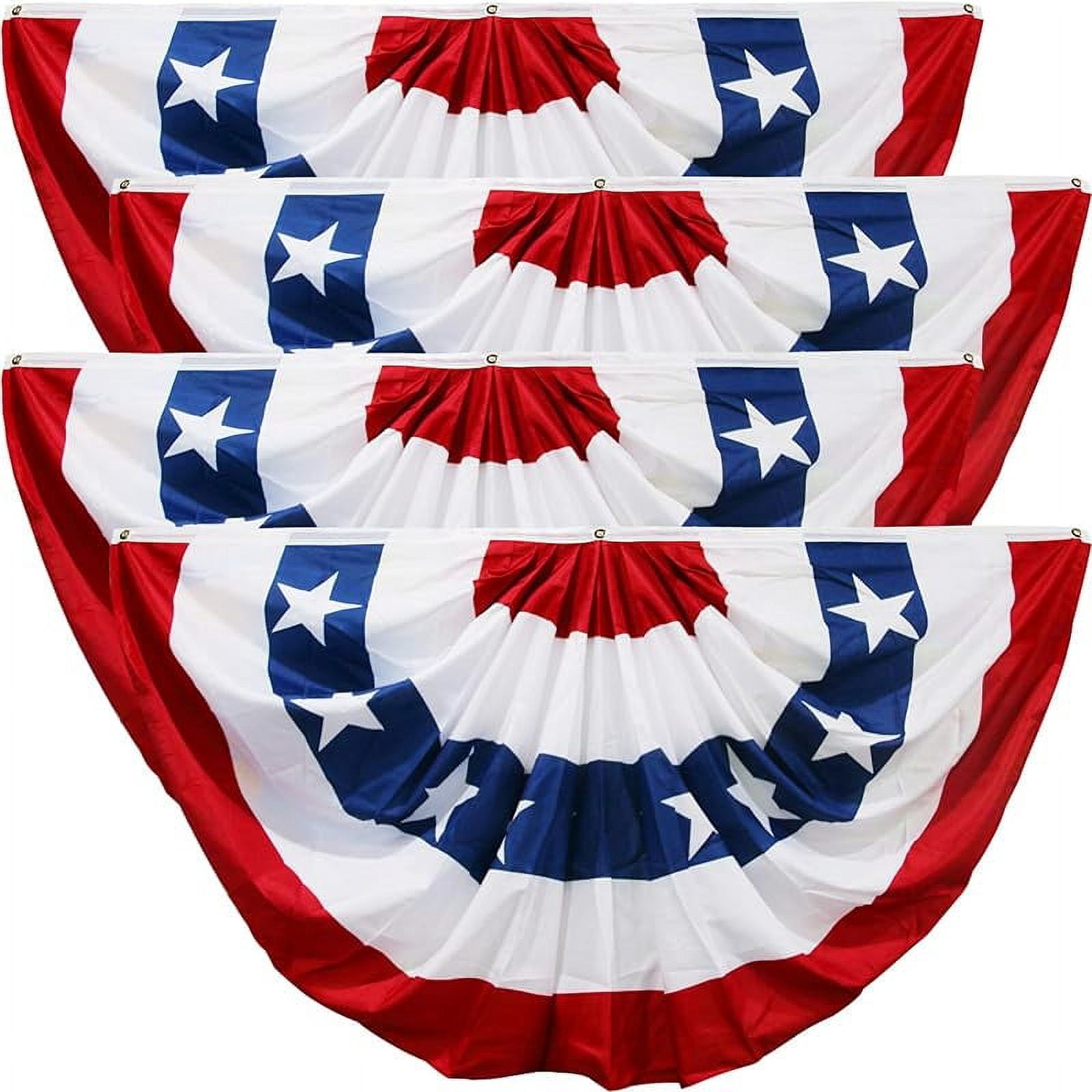 American Flag Bunting for Outside,4th of July Flags Outdoor, USA ...