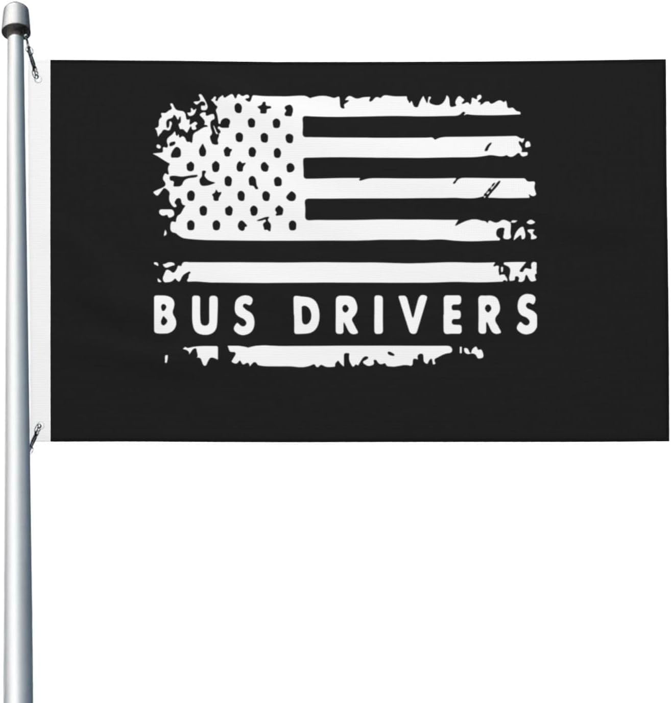 American Flag Bus Drivers Flag Garden Flag 3x5ft Double Sided Printing ...