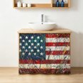 American Flag Cabinet Curtains 10" W x 11" L, Splash Graffiti Patriotic ...