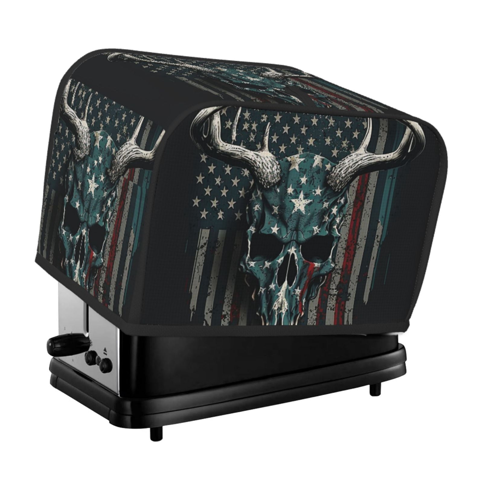 American Flag Camouflage Deer Skull Camo 2 Slice Toaster Cover Bread ...