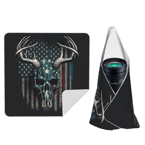 American Flag Camouflage Deer Skull Camo Magic Self-Adhesive Camera ...