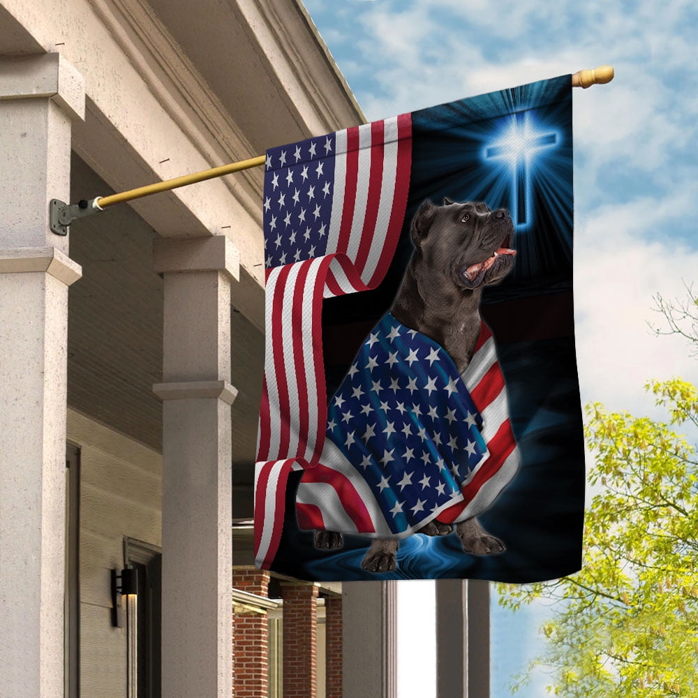 American Flag Cane Corso Dog Wearing Flag American Patriot Patriotic ...