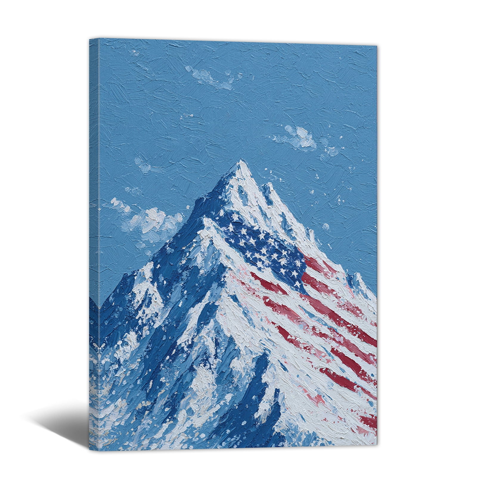 American Flag Canvas Prints - 4th of July Patriotic Canvas Wall Art ...