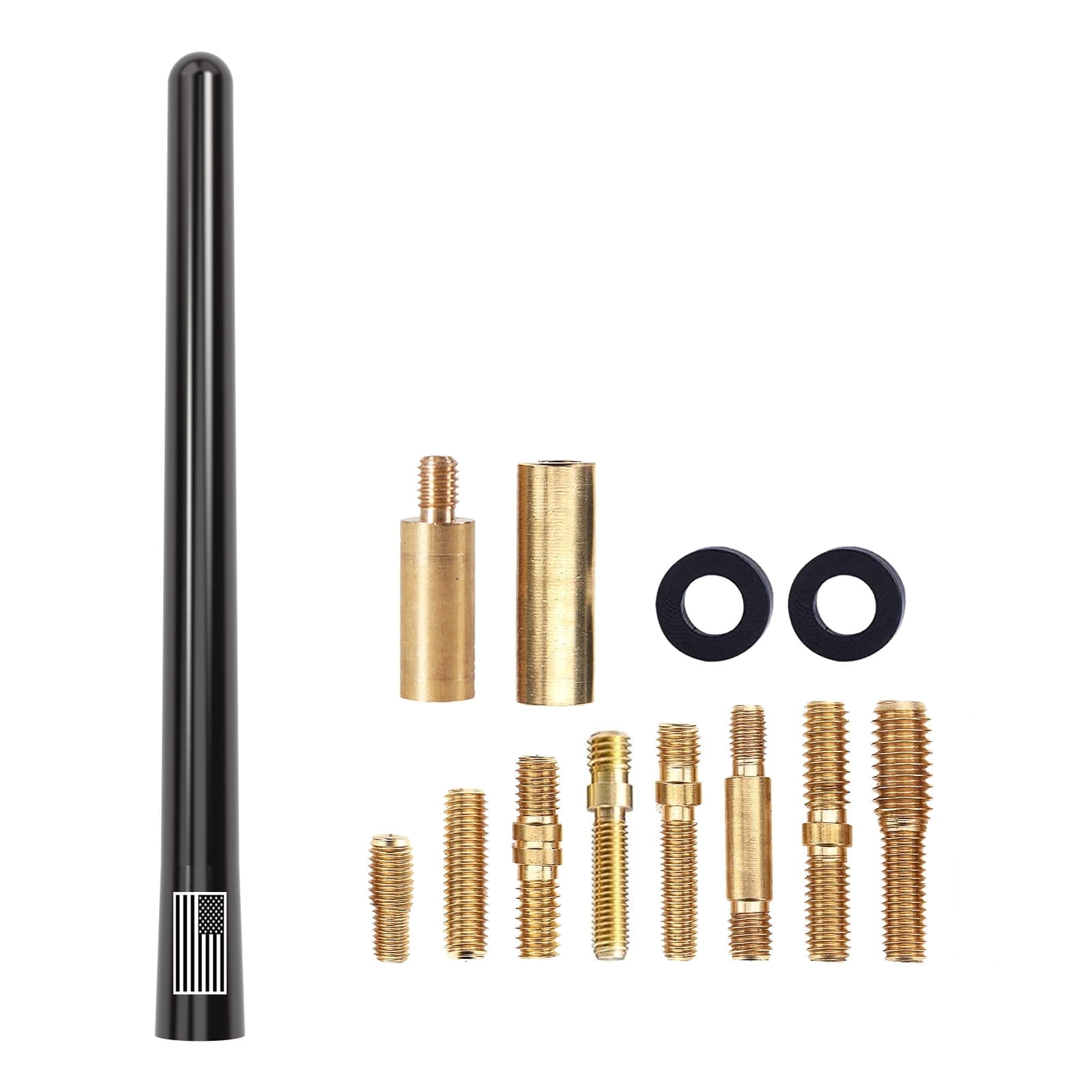 American Flag Car Truck 7" Short Antenna for Ford F150 F250 F350 Denali ...