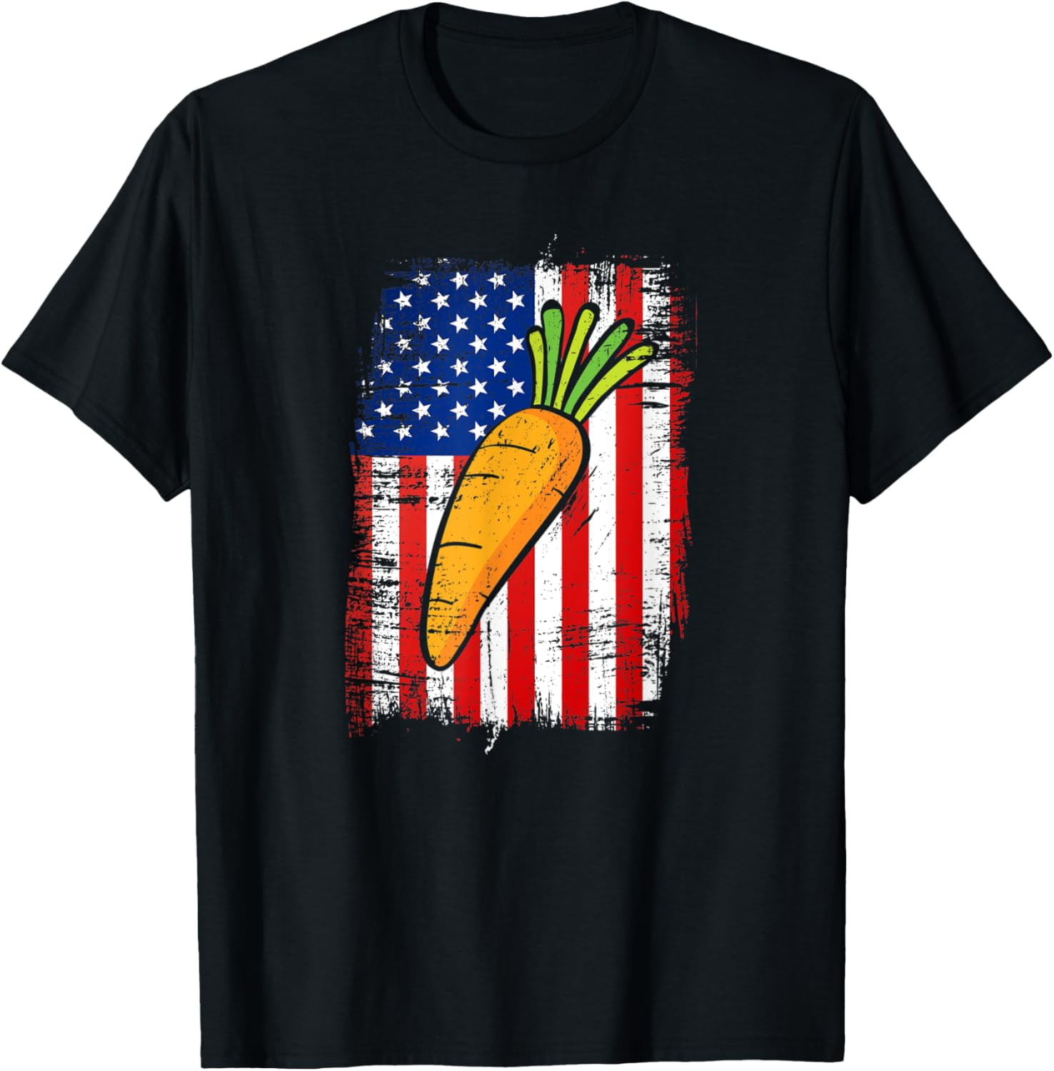 American Flag Carrot Farmers Love Growing Carrots T-Shirt - Walmart.com