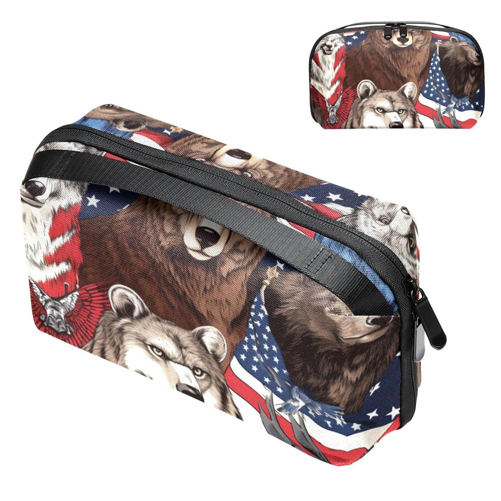 American Flag Charger Organizer, Hard Drive Cases, Cord Travel ...