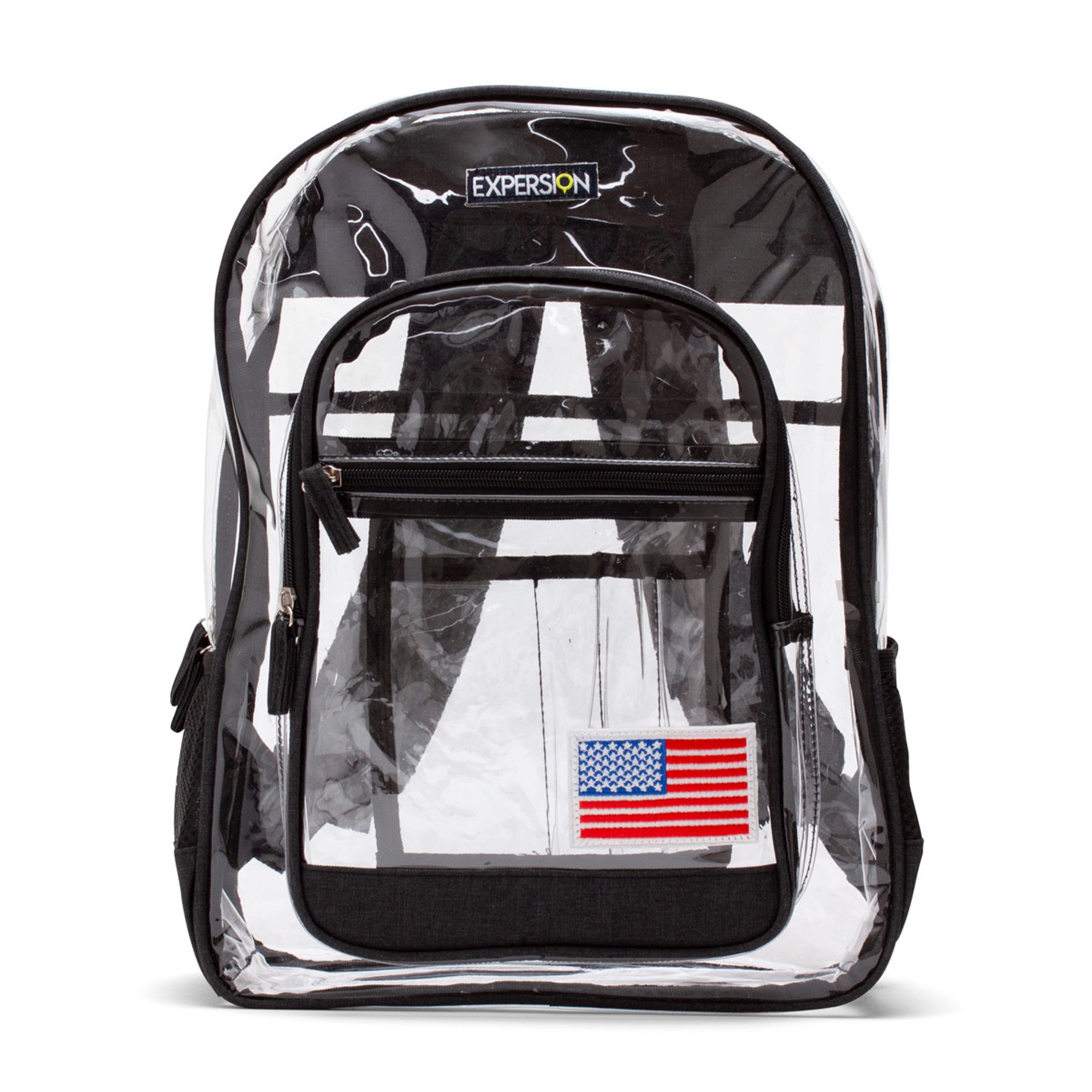Tatco, TCO63225, Clear Vinyl Backpack, 1, Clear,Black - Walmart.com