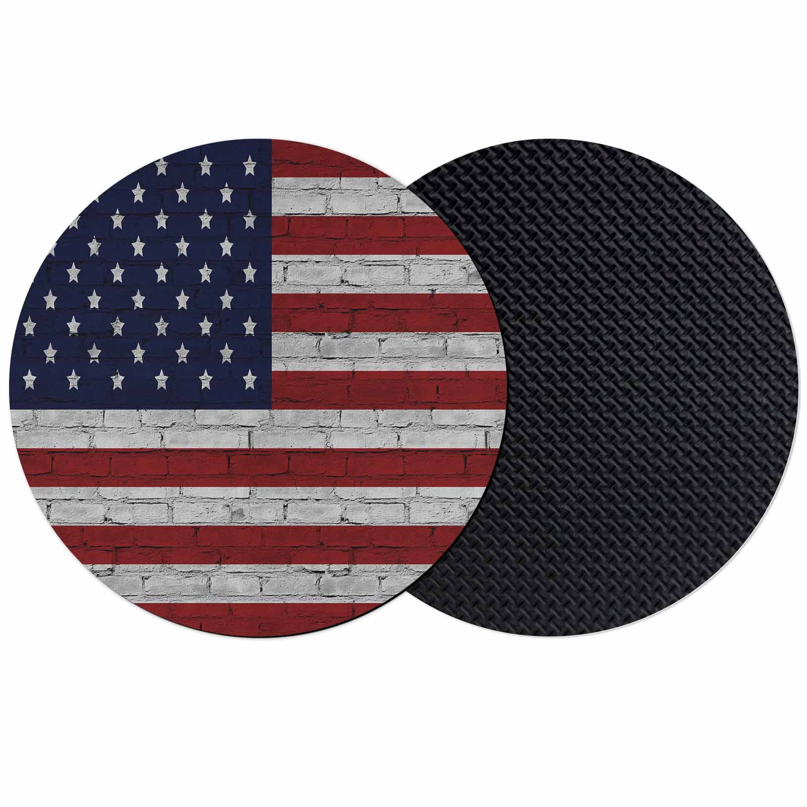 American Flag Coasters Set of 2, Soft Absorbent Coasters for Drinks ...