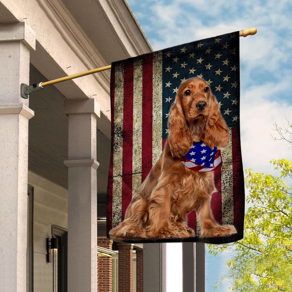American Flag Cocker Spaniel Dog Bandana American Flag 4th of july ...