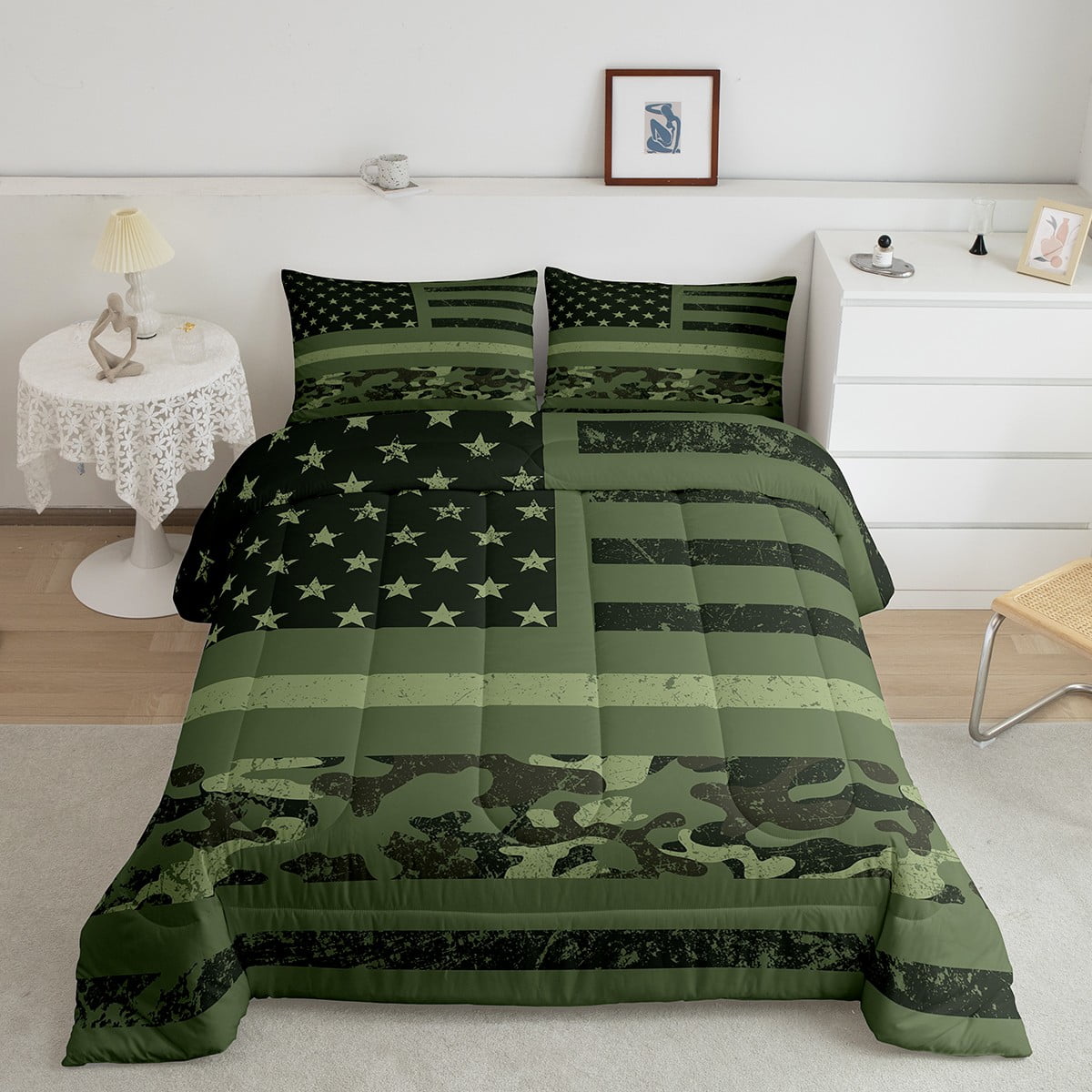 American Flag Comforter Gift for Soldier Veteran'S Day, Military ...