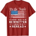 American Flag Constitution Of The Usa Needs Reread T-Shirt All Size S ...