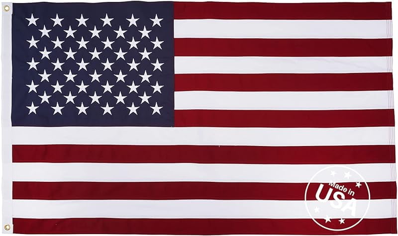 American Flag Cotton US Flags 3x5 - Made in USA 2024 New Cotton Fabric ...