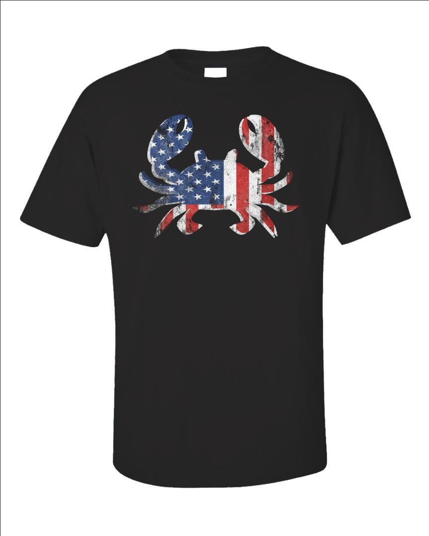 American Flag Crab Shirt, Maryland Seafood Tee, Ocean Animal Gift ...