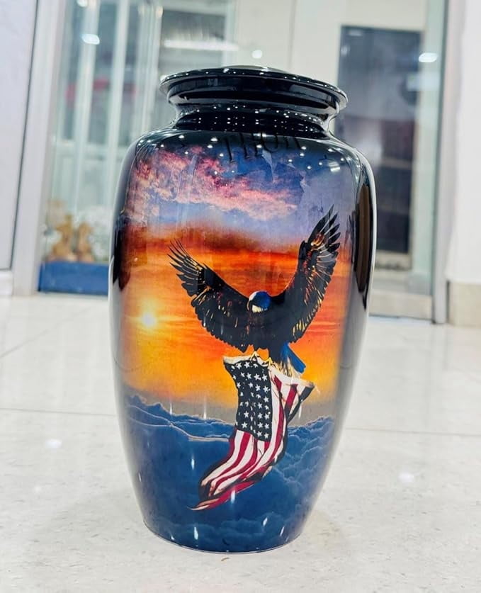 American Flag Cremation Urns for Human Ashes Patriotic Urns for Adult ...