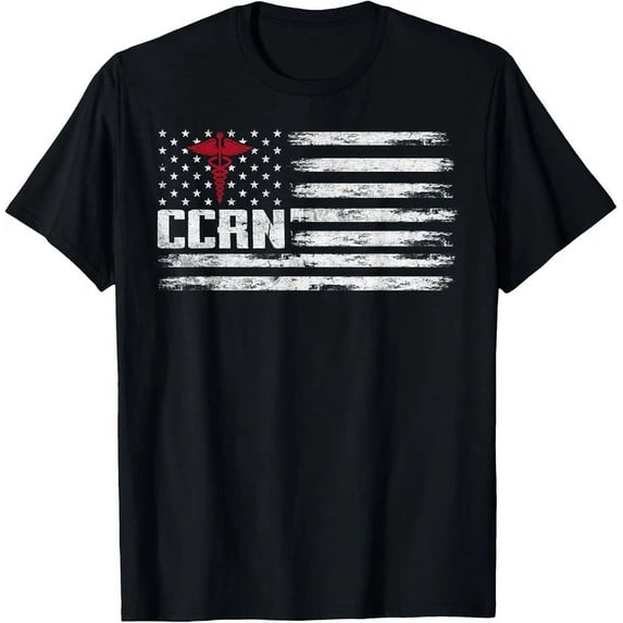 American Flag Critical Care Registered Nurse Ccrn T-Shirt Unisex S-5XL ...