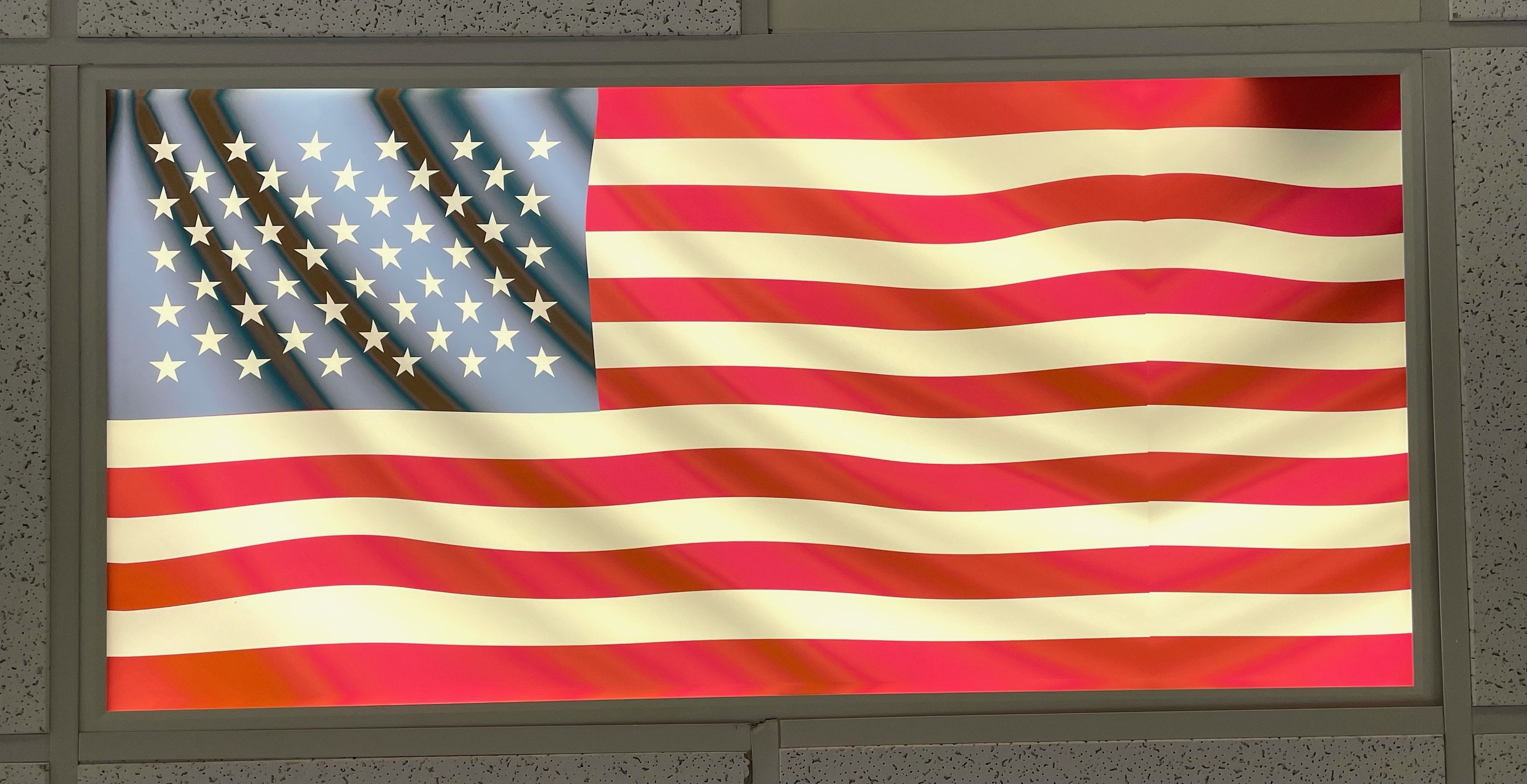 American Flag Custom Printed Ink Lite Commercial Grade LED Light Panel ...