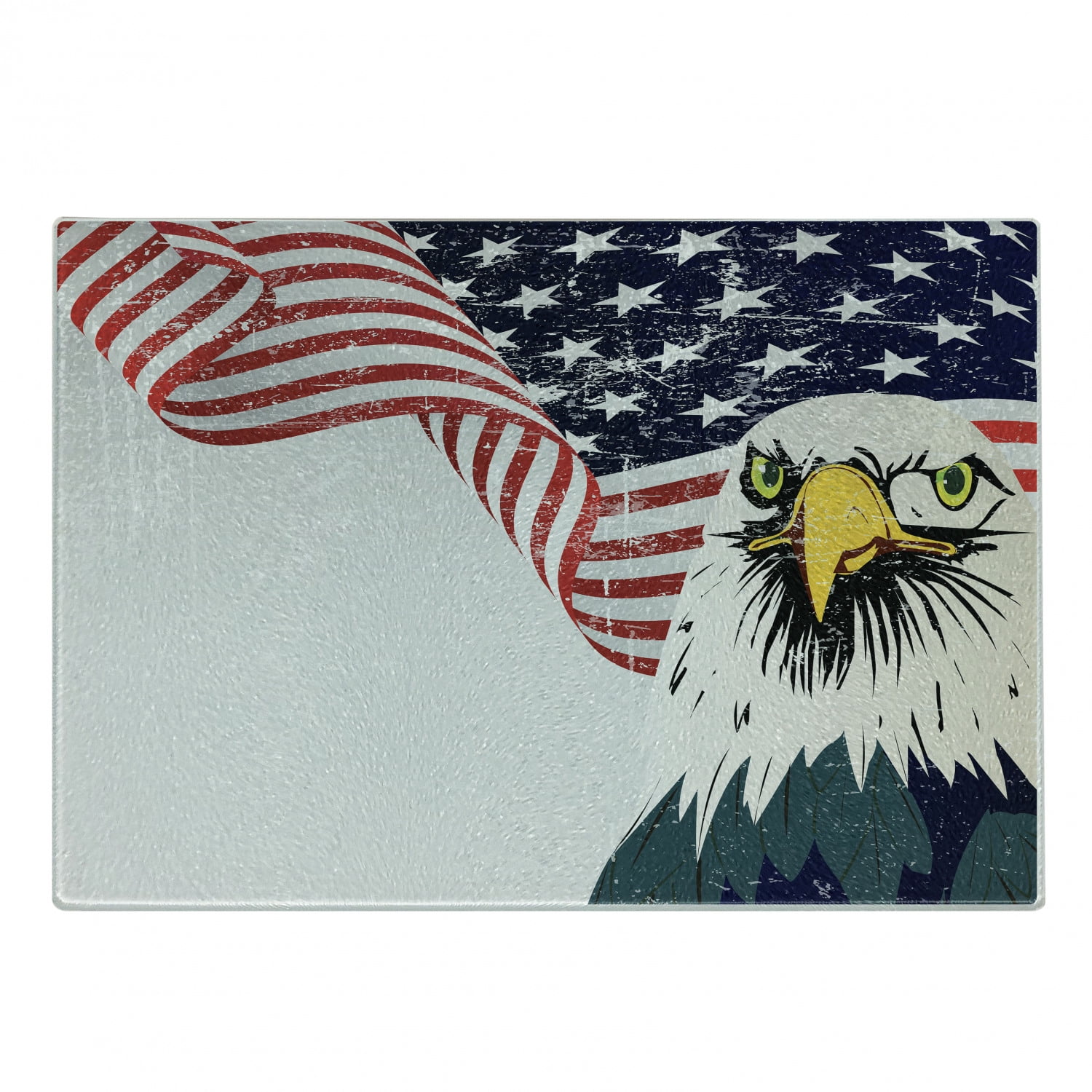 American Flag Cutting Board, USA Eagle Grunge Effect 4th of July Usa ...