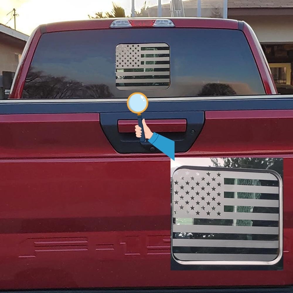 American Flag Decal for Ford F150 F250 F350 Rear Middle Window ...
