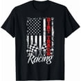 American Flag Dirt Track Racing Car Bike Driver Racer Gift Unisex T ...