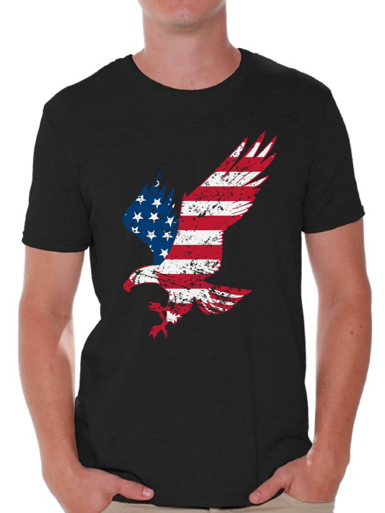 American Flag Distressed Men Shirt Love USA 4th of July Men T shirt 4th ...