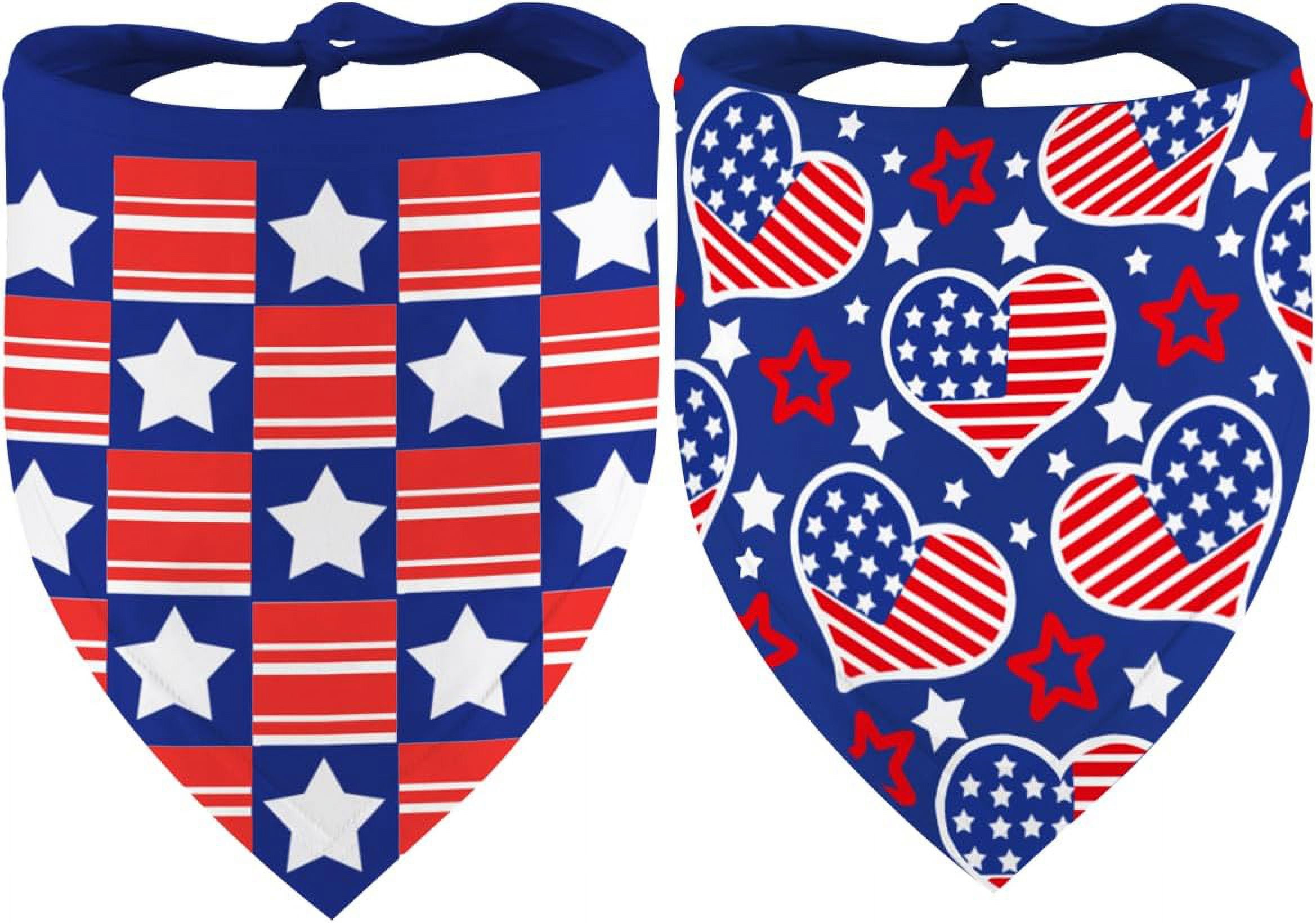 Patriotic Dog Gear Chicago Flag Dog Bandana - Large 22x22 Inch Square ...