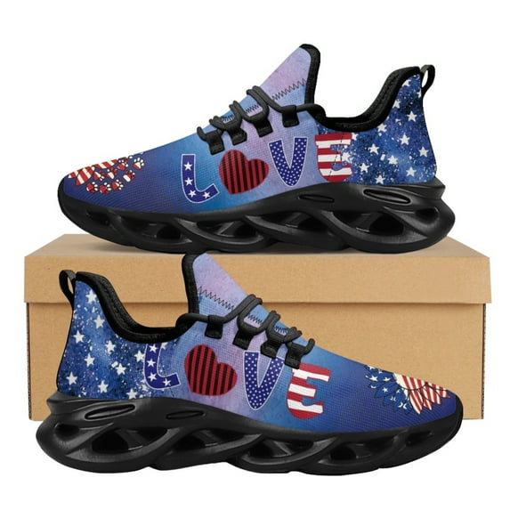 American Flag Dog Paw Cute Love Heart Versatile Comfortable Women's ...