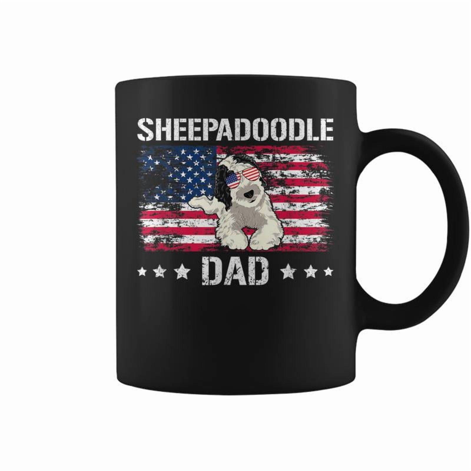 American Flag Doodle Dog Sheepadoodle Dad Coffee Mug - Walmart.com