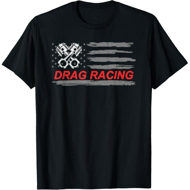American Flag Drag Racing Car Lover Gift Idea MM T-Shirt - Walmart.com